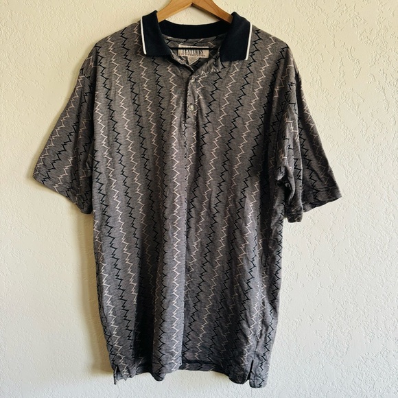 Vintage | Shirts | Vintage Textures By Natural Issue Pattern Polo Golf ...